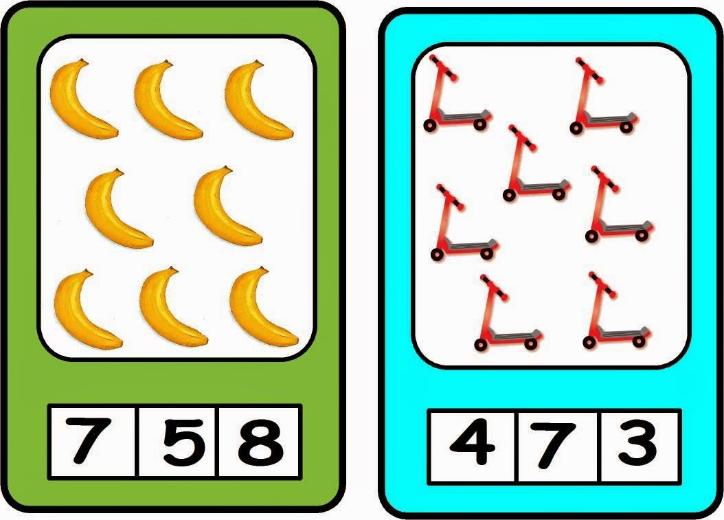 El blog de la seño Loli: TARJETAS PARA CONTAR