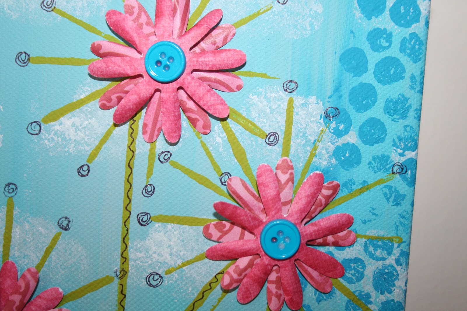 Vitamin C... A Daily Dose of Creativity: Daisy Canvas Collage Tutorial