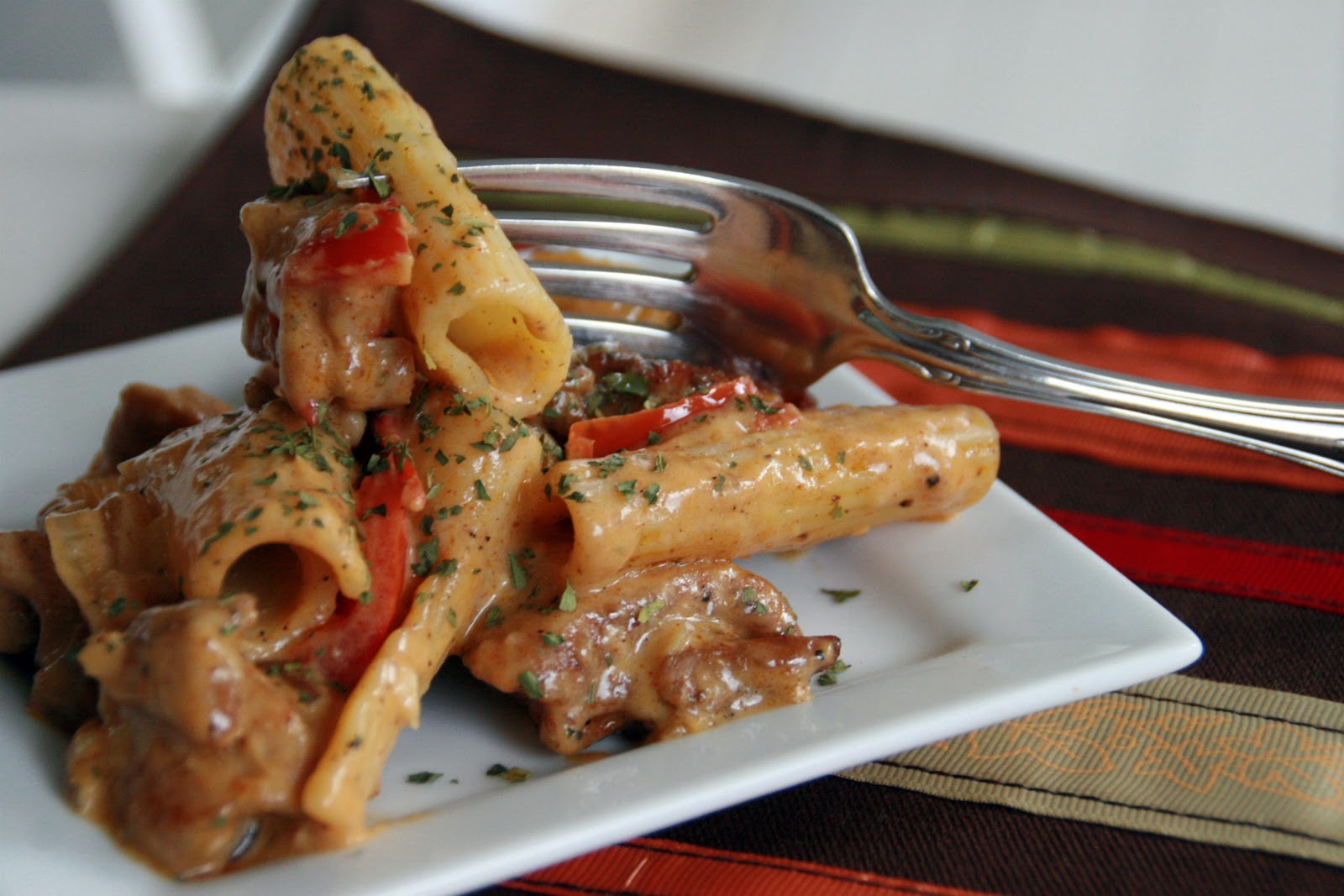 Cooking with Chopin, Living with Elmo: Cajun Chicken Rigatoni