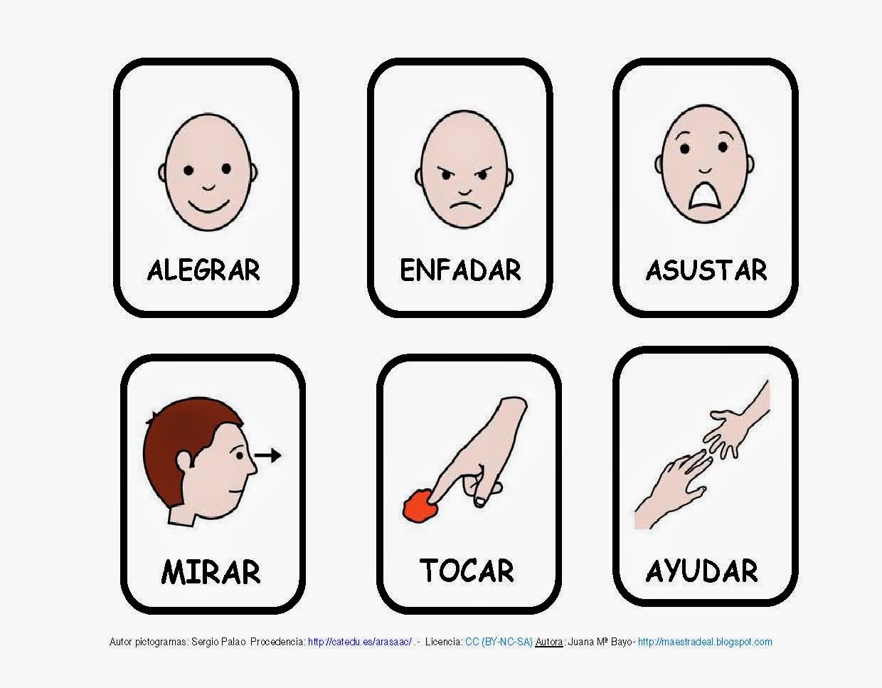 El profe y su clase de PT: Imágenes de acciones y con pictogramas