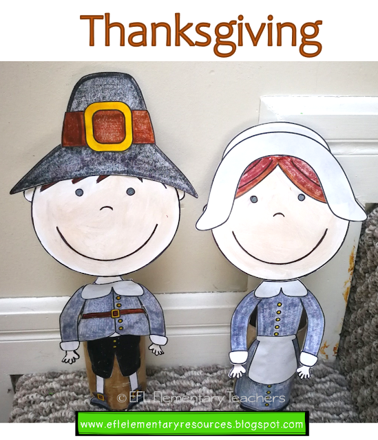 EFL Elementary Teachers: Thanksgiving Activities for Elementary English ...