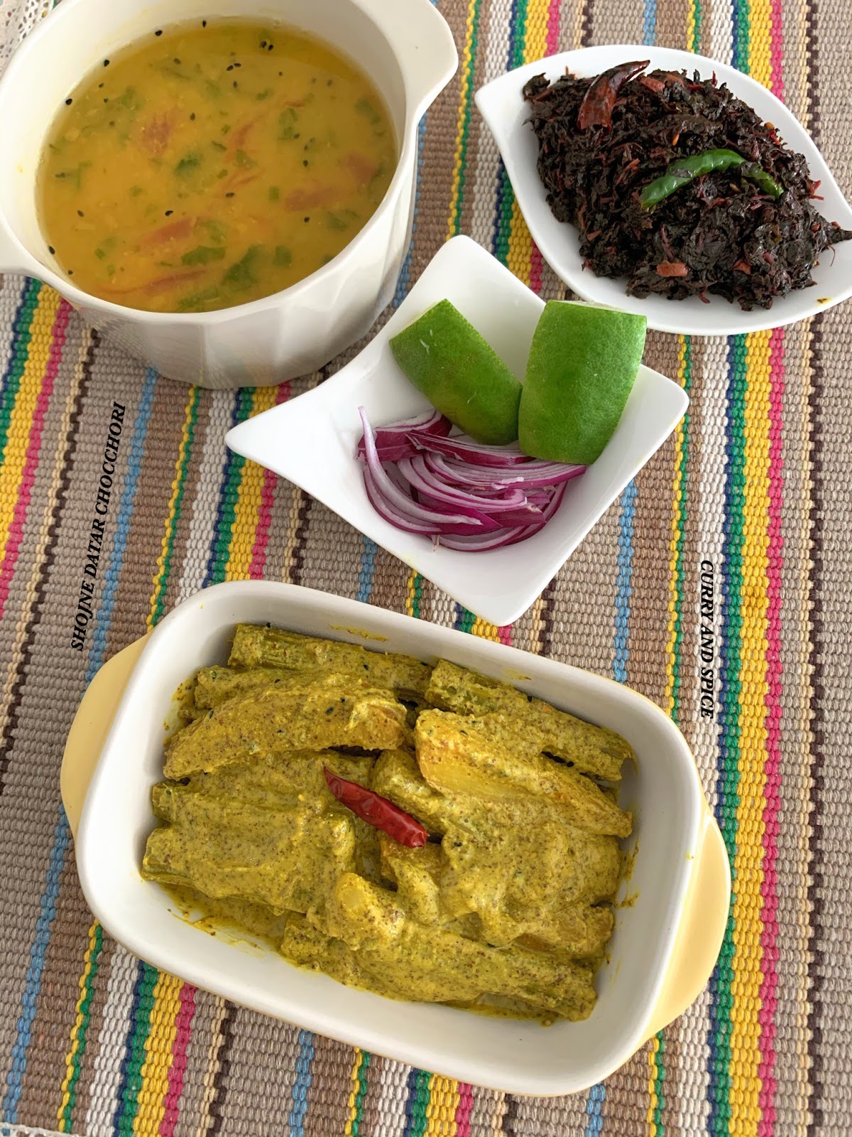 CURRY AND SPICE: SHOJNE DATAR CHOCCHORI
