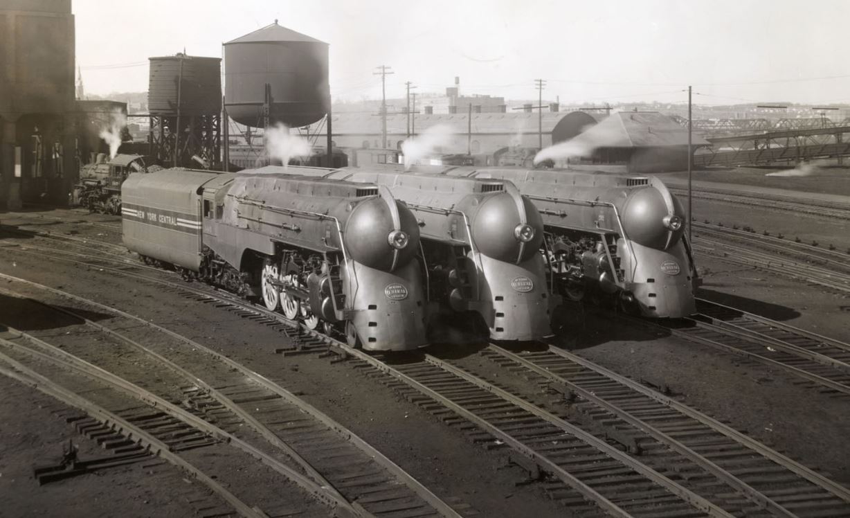 Just A Car Guy: 1939 New York Central Railroad Yard. Photo shows three ...