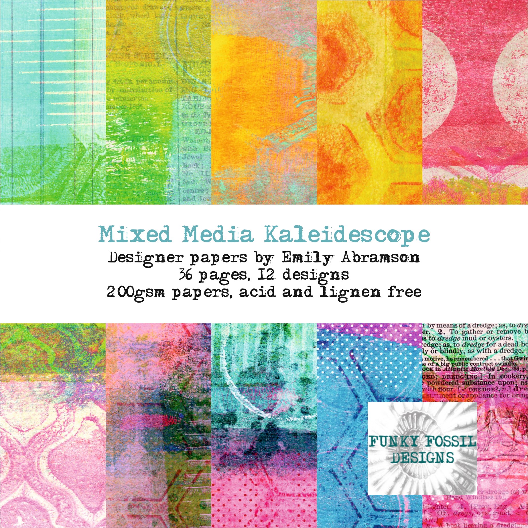 A Crafting Niche: Funky Fossil Designs "Kaleidescope" patterned paper ...