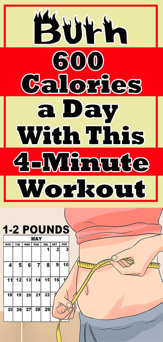 Burn 600 Calories a Day With This 4-Minute Workout | Health News