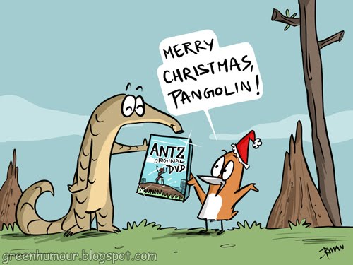 Green Humour: A Present for the Pangolin