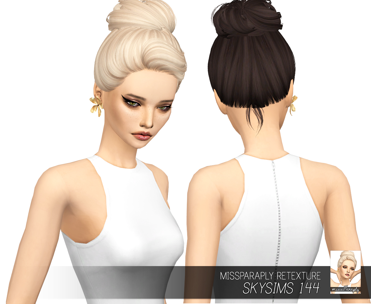 Skysims 144 Hair Retexture In 64 Colors By Missparaply Sims Find Cc Custom Content Search
