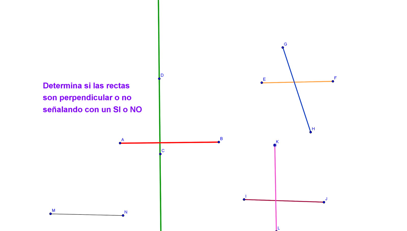 Viviendo con las Matemàticas : Rectas perpendiculares