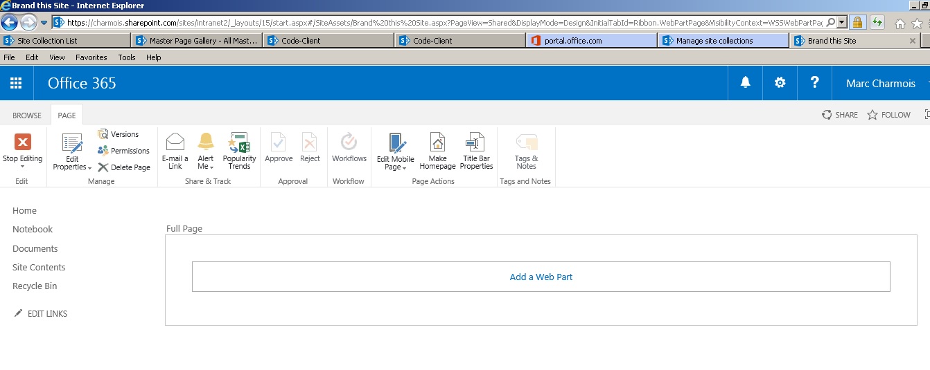 Azure & Co: Branding a SharePoint Online team site using the SharePoint ...
