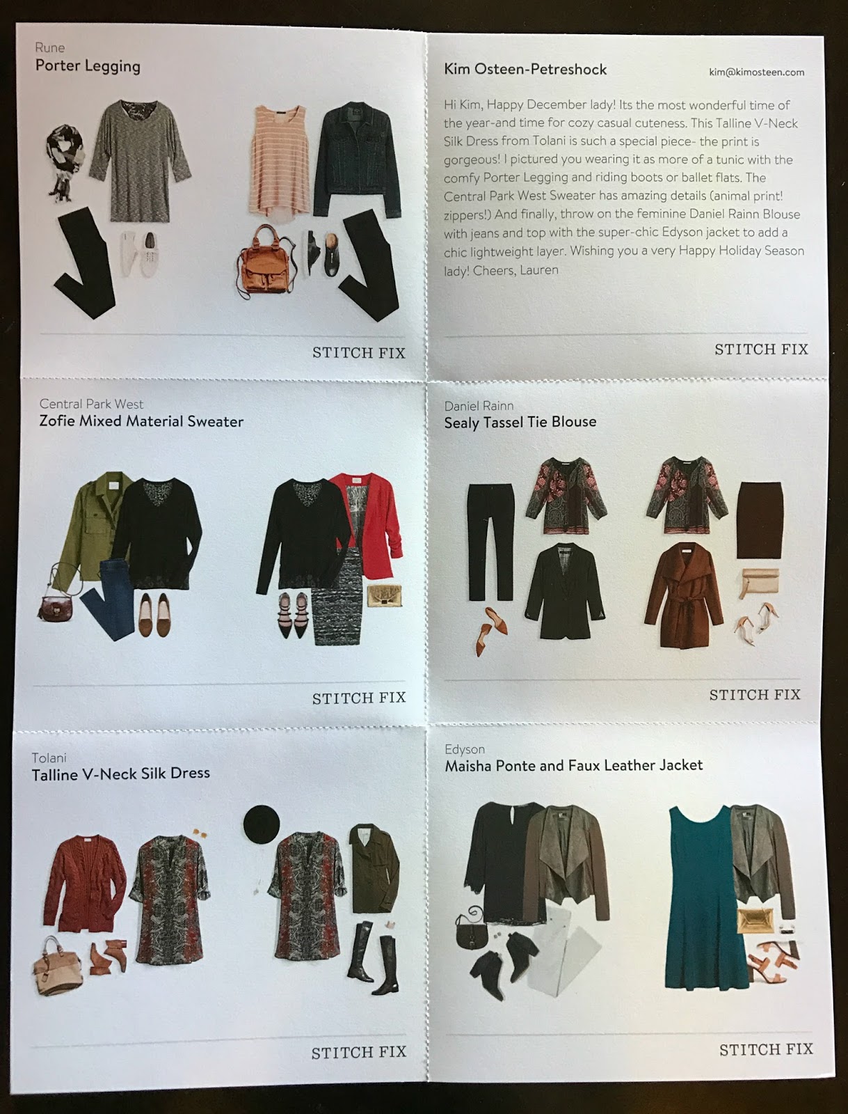 Arizona Renaissance Woman: Stitch Fix #28 Review - December 2016