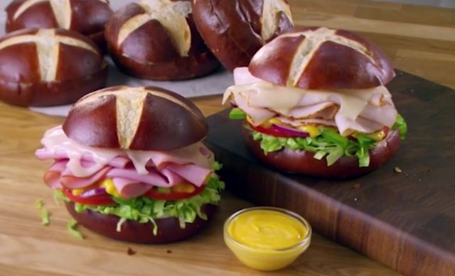 Subway Testing Pretzel Rolls and Local Pennsylvanian Mustard