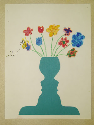Miss Young's Art Room: 3rd Grade Negative Space Face Vases