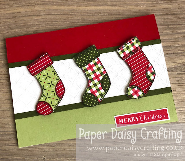 Paper Daisy Crafting: Christmas Stockings card with Paper Piecing ...