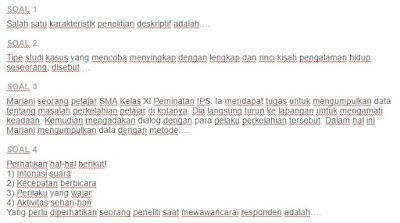 Contoh Soal Teknik dan Instrumen Pengumpulan Data dalam Penelitian ...