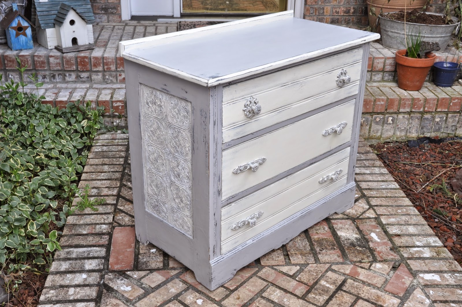 Sweetly Chic: Dumpster To Rustic Diva Dresser