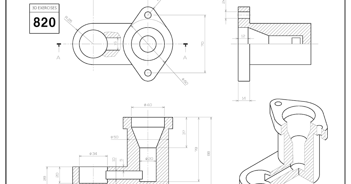 3D CAD EXERCISES 820 - STUDYCADCAM
