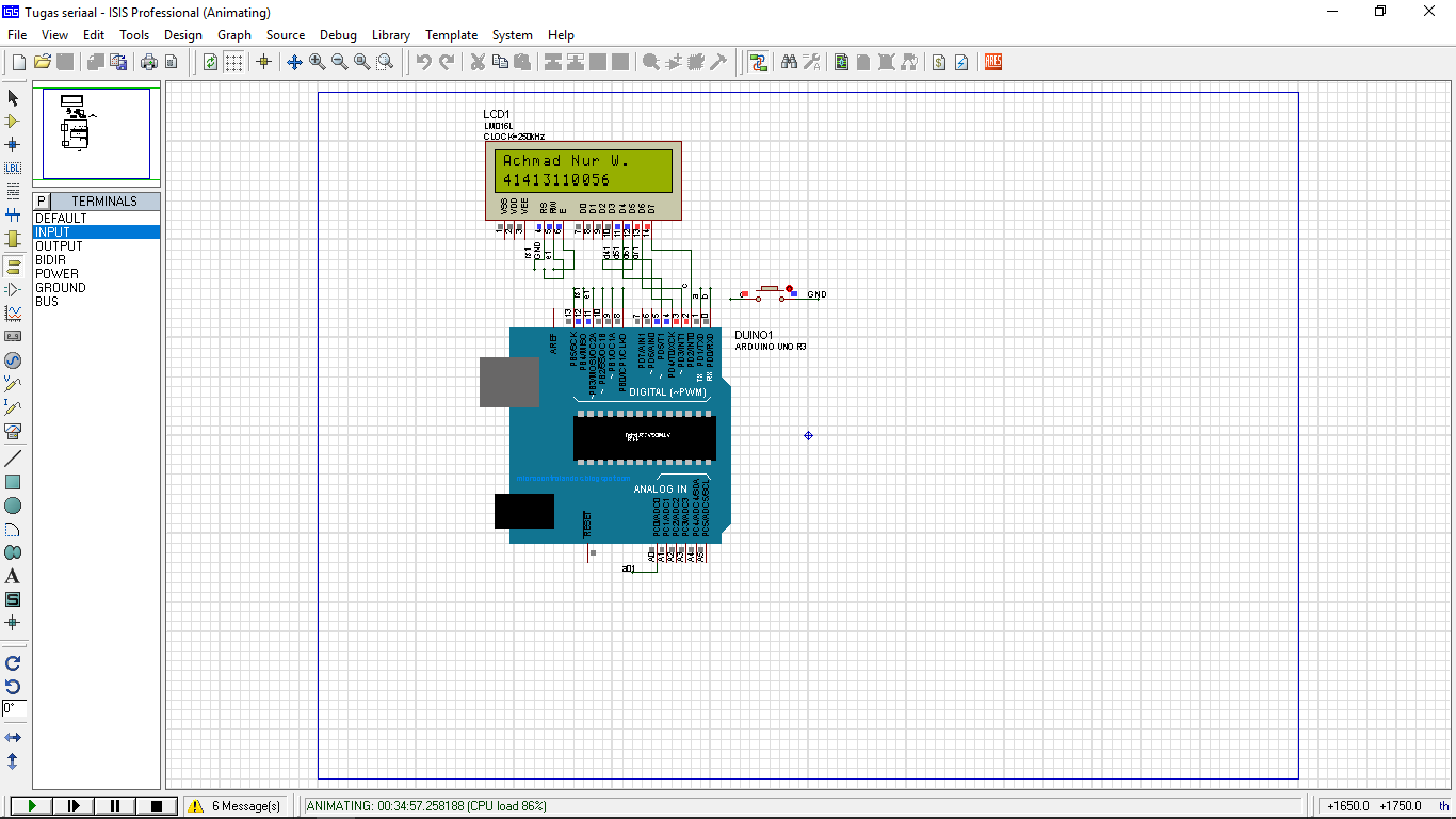 Cara Membuat Tampilan LCD 16x2 Dengan Arduino dan Proteus 7