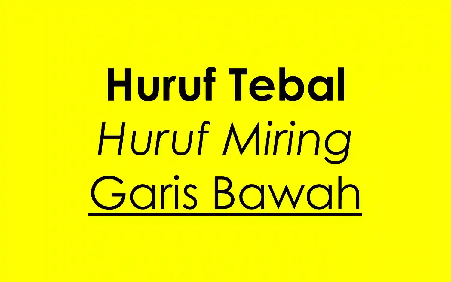 Kode CSS Huruf Tebal Miring Garis Bawah | Mas AndiSyam