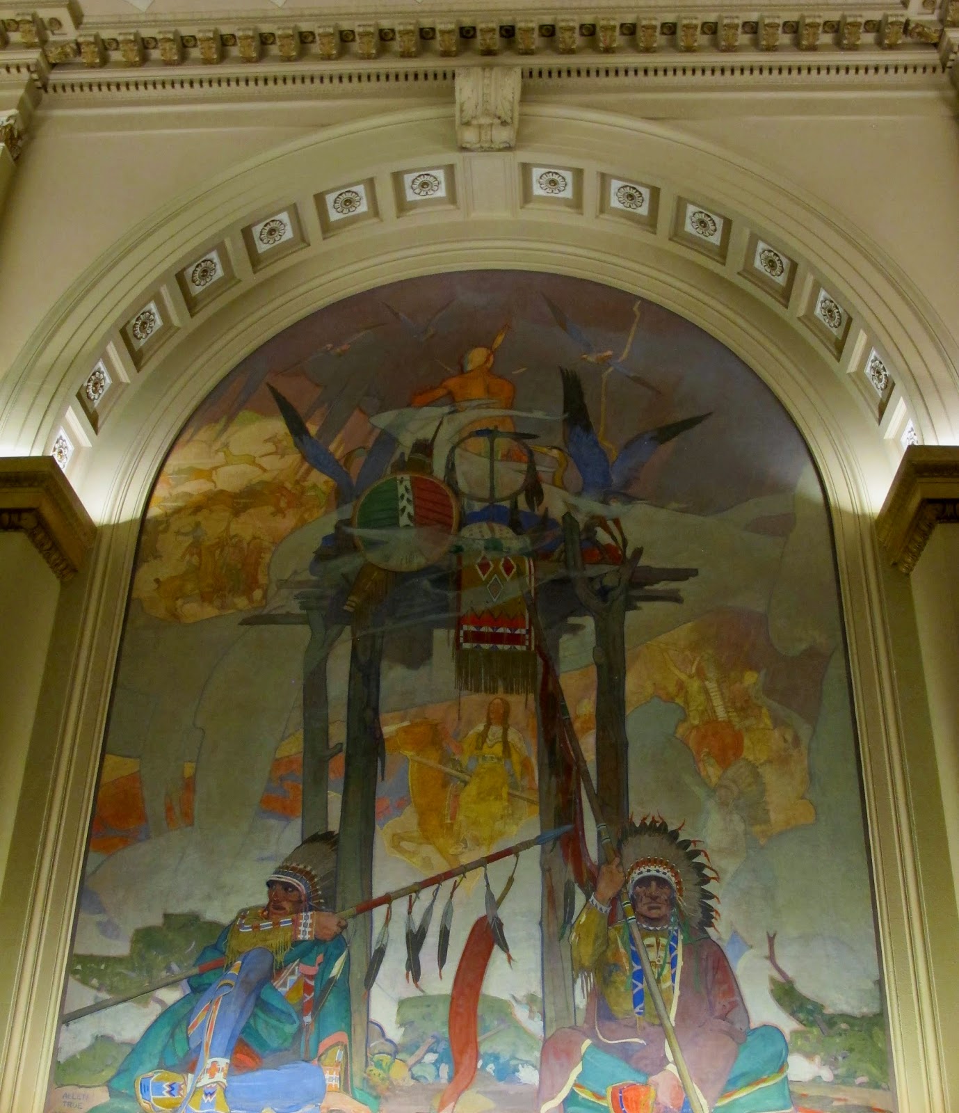 Robin Talks, Cooks and Travels: Allen Tupper- True Murals in the former ...