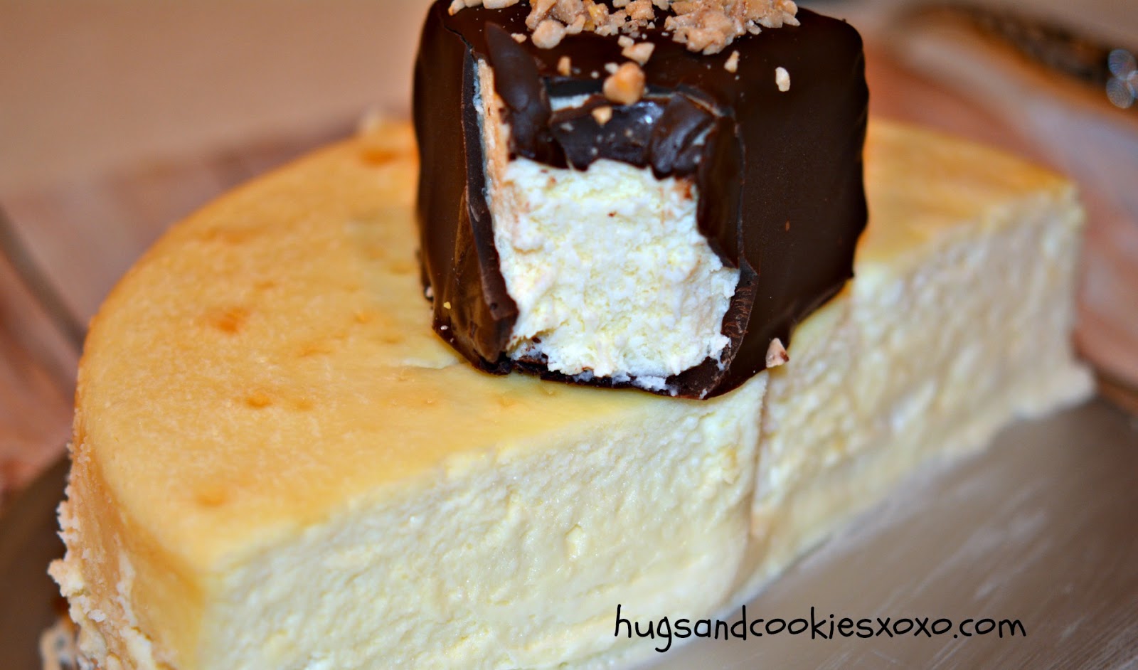 Chocolate Dipped Cheesecake on Sticks