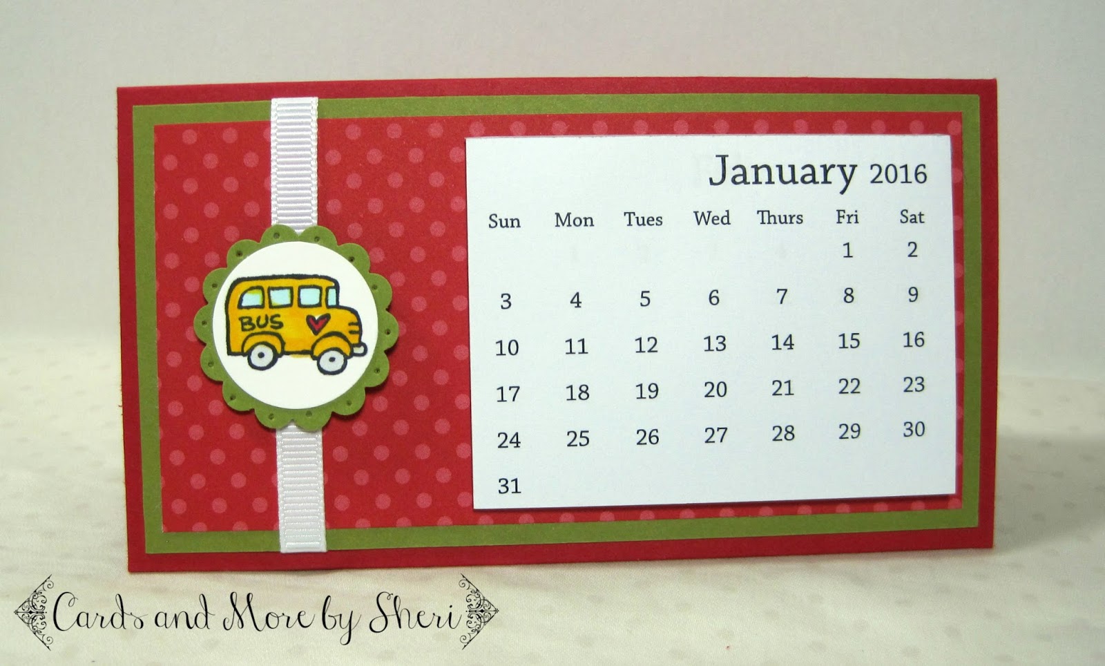 Cards and More by Sheri: Back to School Teacher Desk Set