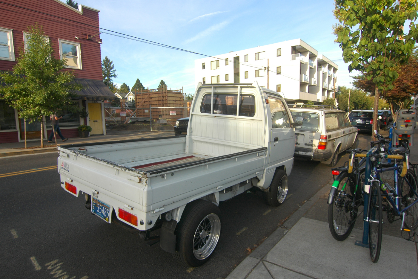OLD PARKED CARS.: 1991 Autozam Scrum Truck.