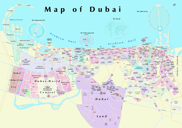 PZ C: dubai map