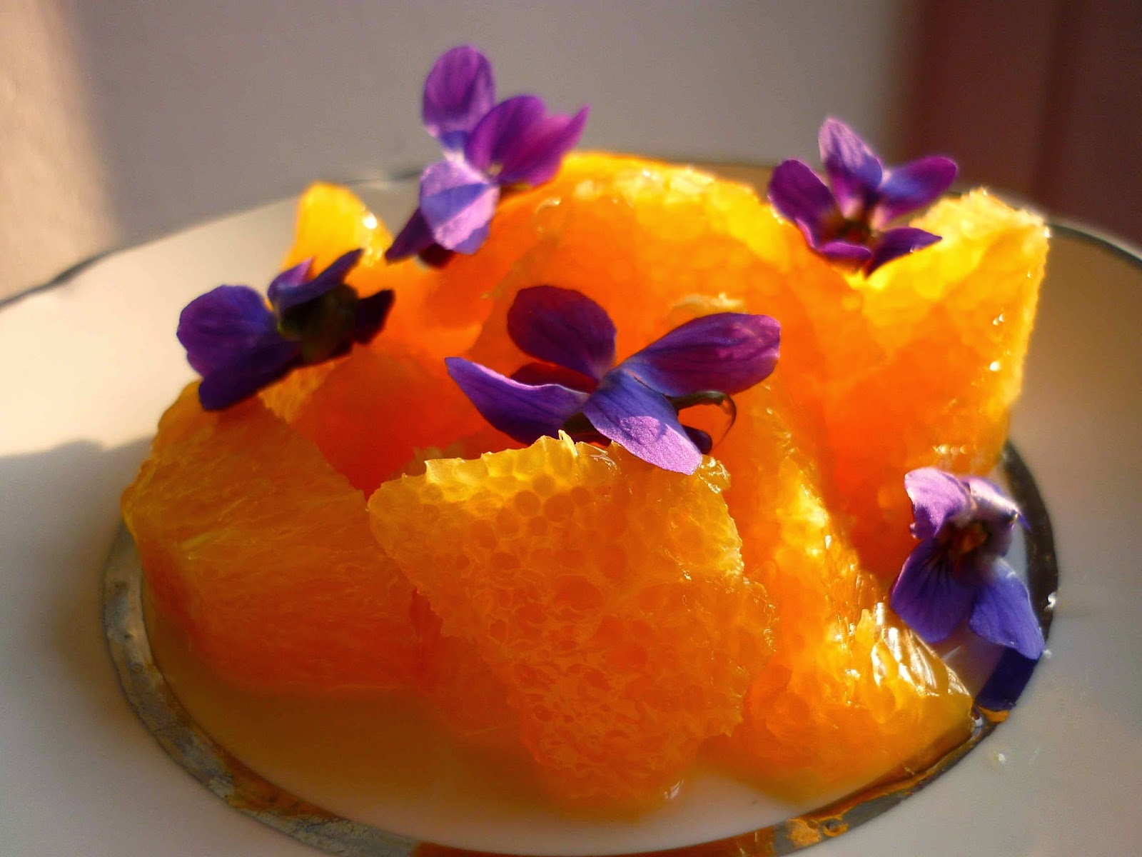 Découvrir & Déguster: Salade de fruits orange et violette