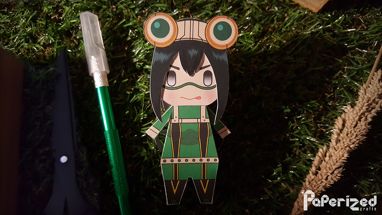 My Hero Academia: Tsuyu Asui Paperized | Paperized Crafts