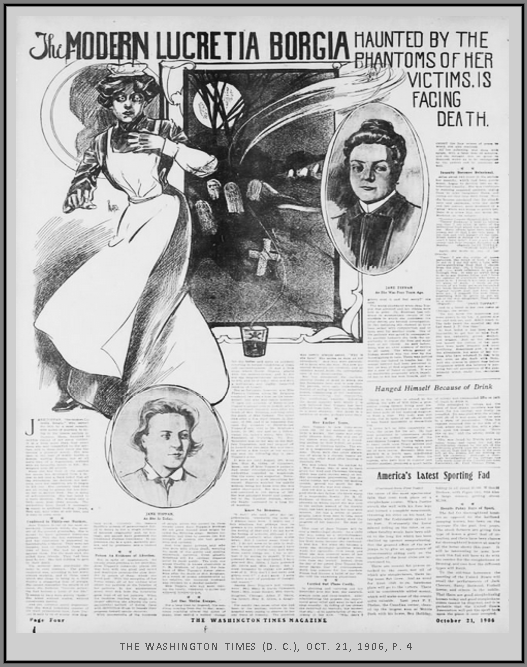 Unknown Gender History: Jane Toppan, Massachusetts Serial Killer Nurse ...