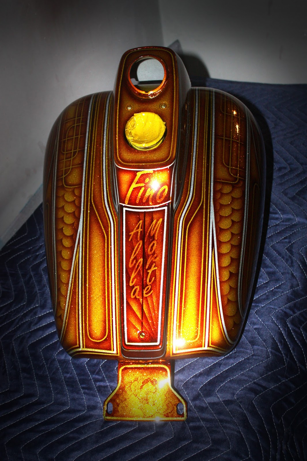 Online Motorcycle Paint Shop: Gold and Rootbeer brown metal flake with ...