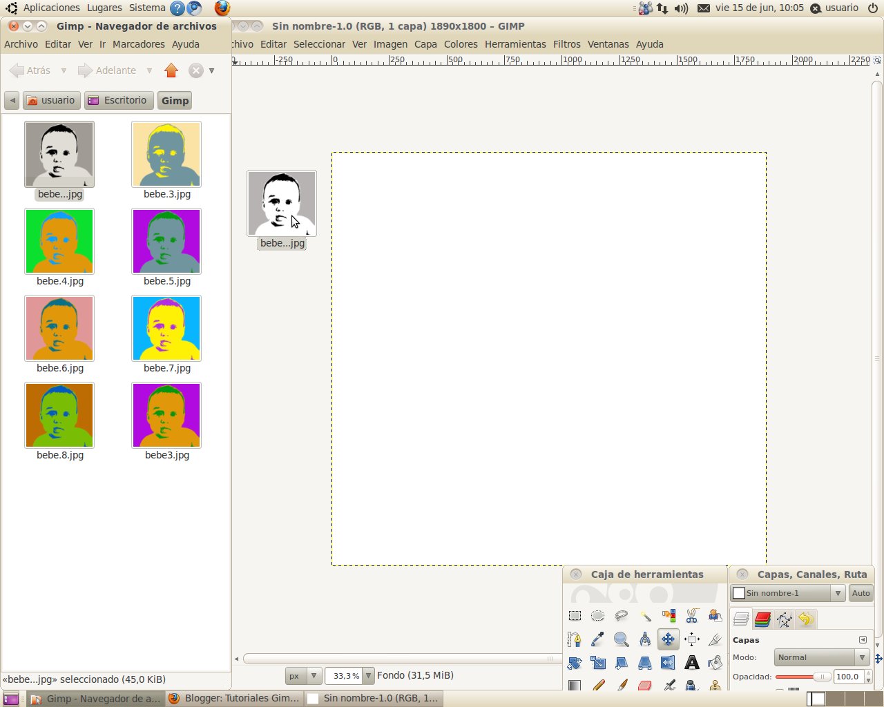Tutoriales Gimp: Efecto Andy Warhol
