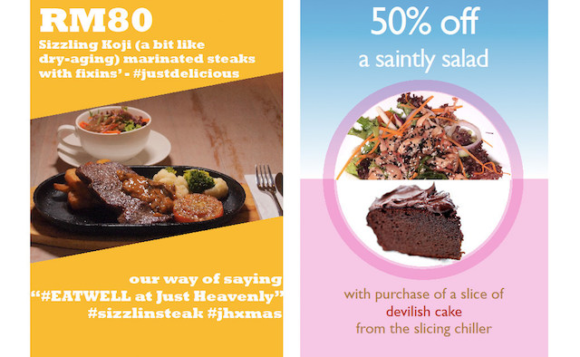 Isaactan.net: Sizzling Xmas Promotions @ Just Heavenly Cafe, BSC