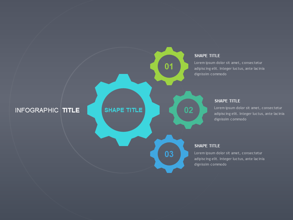 Relation Gear Part PowerPoint Template - PowerPoint Free