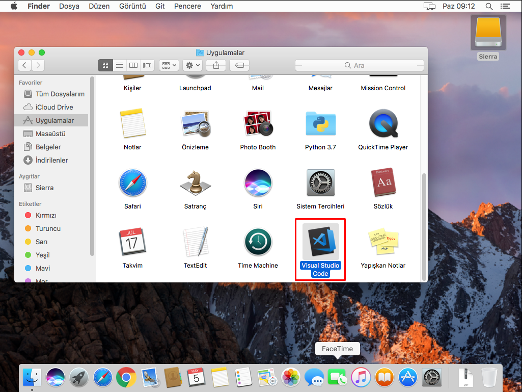 VsCode Kurulumu - MacOS - Mustafa Sabri OĞUZ