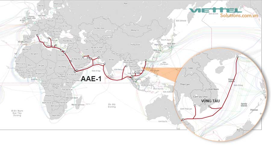 8 tuyến cáp quang biển tại Việt Nam