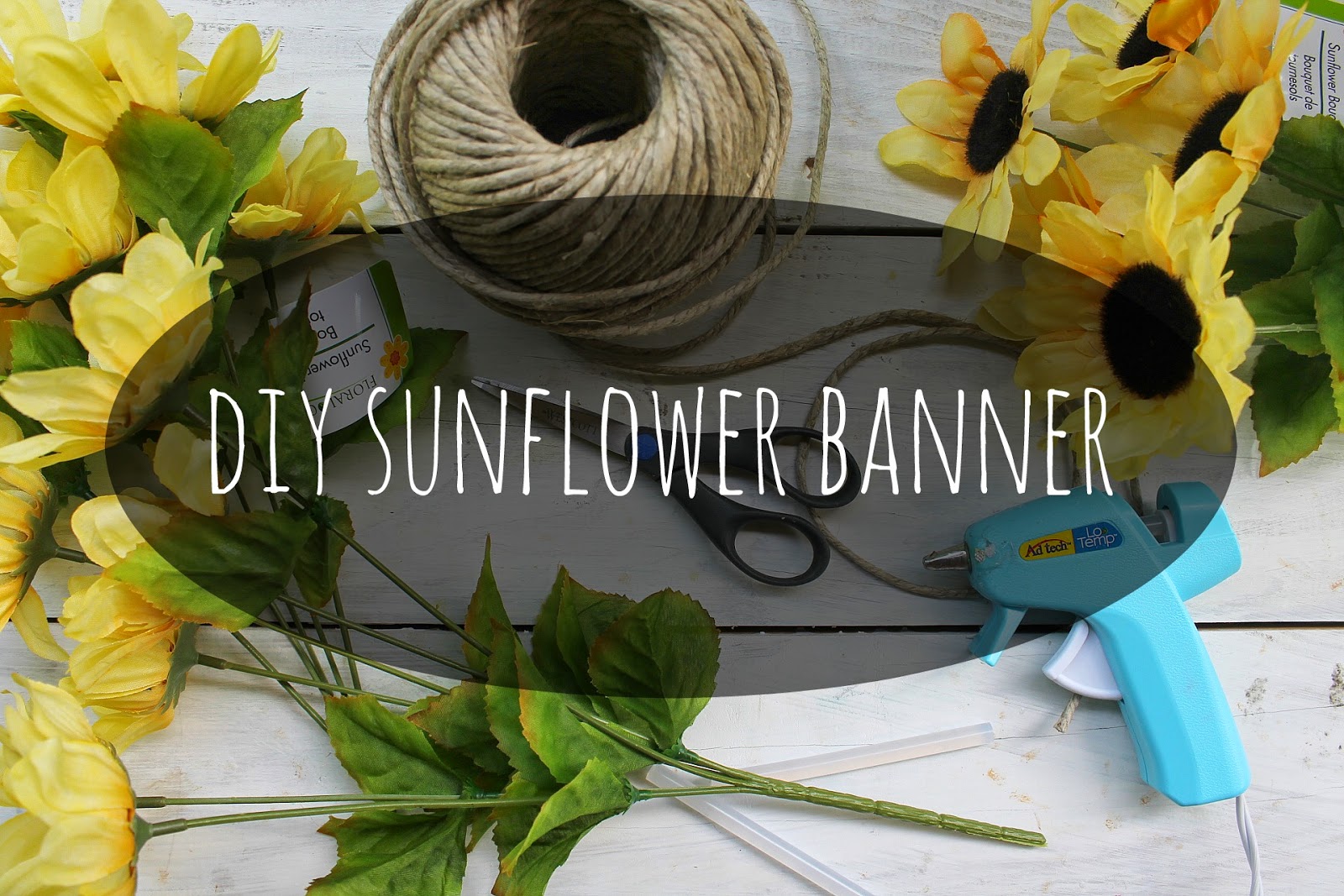 Liv In Progress: Diy sunflower banner