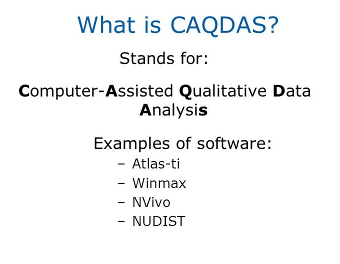 why we use the acronym CAQDAS - Home Teachers India