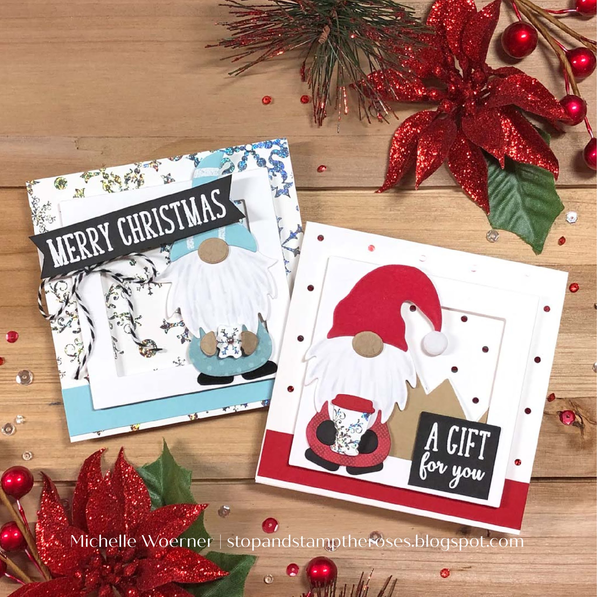 Stop and Stamp the roses: Some gnomes and some Peace love and joy