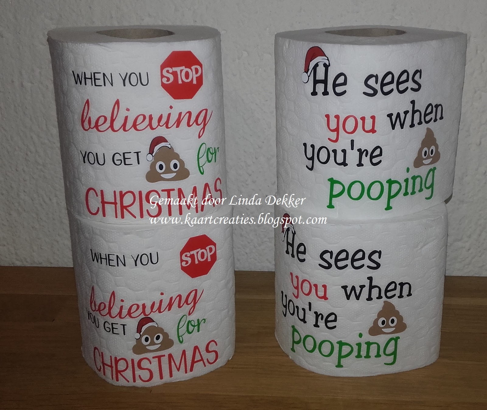 Kaartcreaties: WC rollen