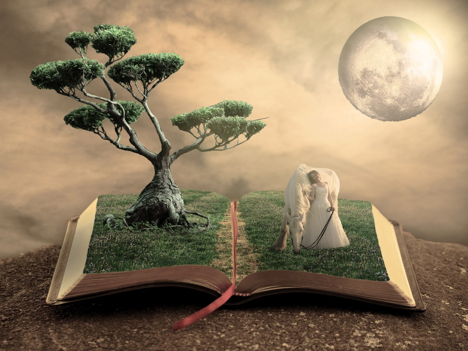 Edit Foto Digital Imaging Buku Fantasi dengan menggunakan Photoshop