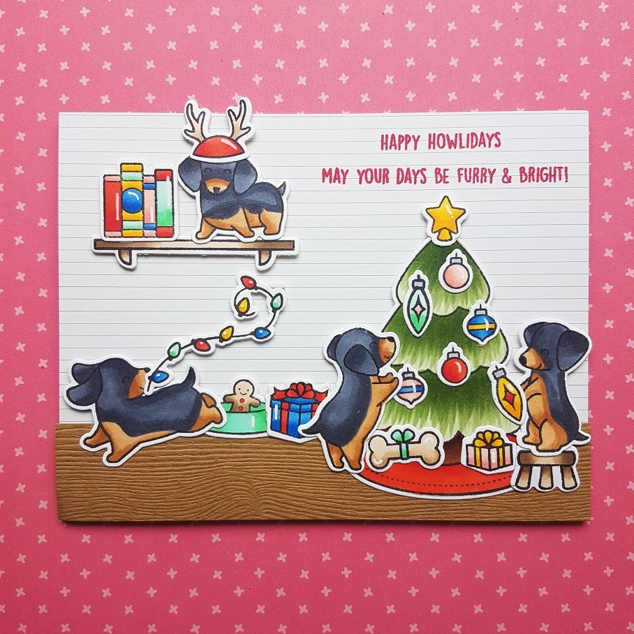 JOYFUL THINGS DESIGN: HAPPY HOWLIDAYS, MAY YOUR DAYS BE FURRY & BRIGHT! (1)