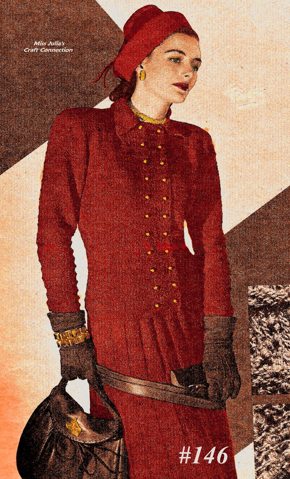 Miss Julia's Patterns: Free Pattern - Vintage 1946 Double Breasted Two ...