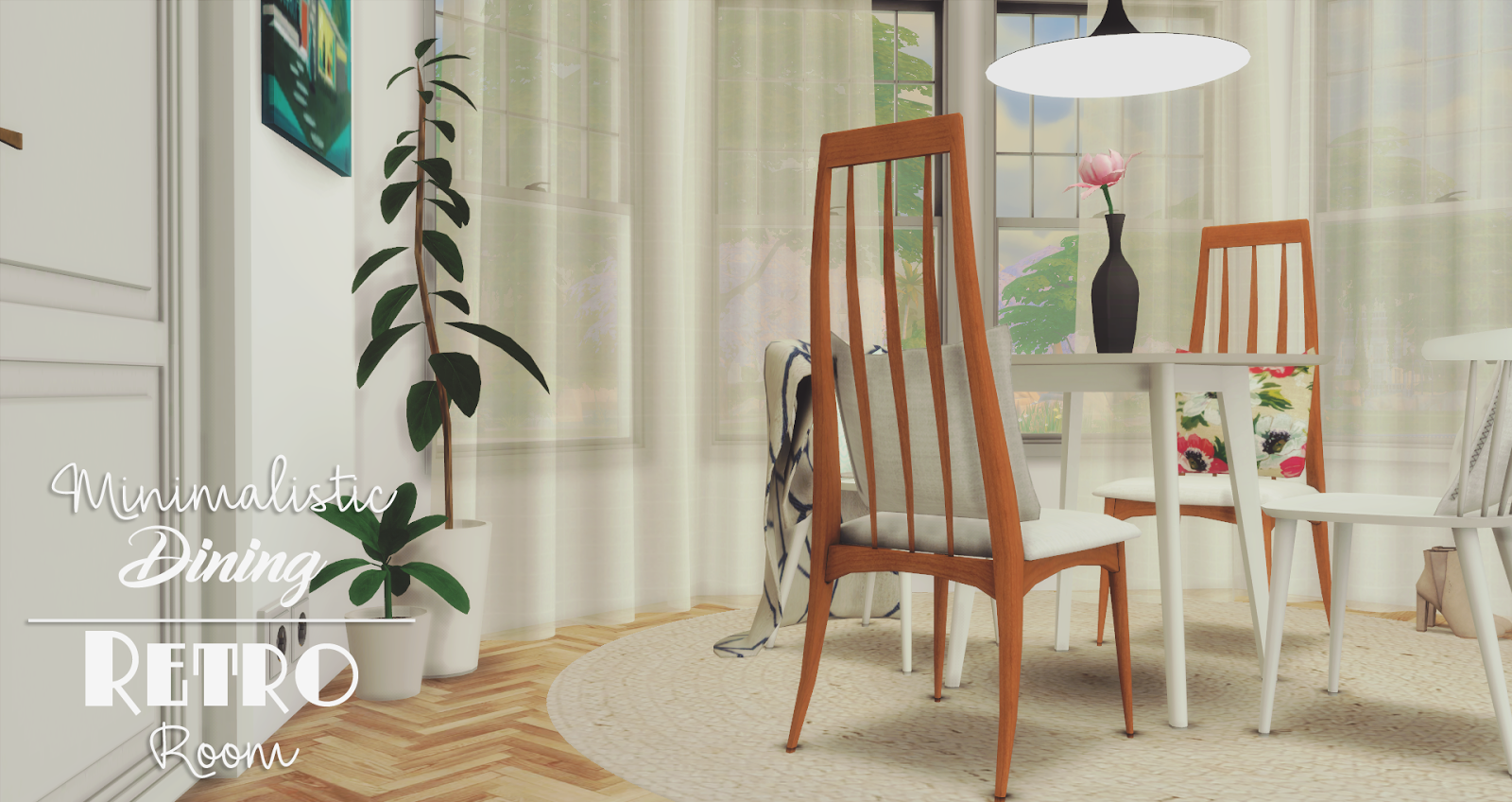 Minimalistic Dining, Retro Room *NEW SET*
