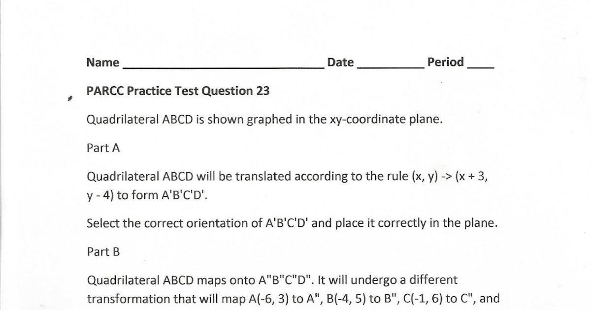 Geometry, Common Core Style: PARCC Practice Test Question 23 (Day 166)
