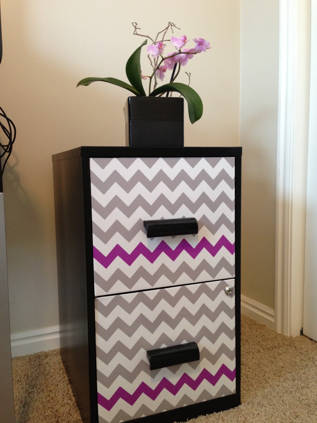 Oh the things you can do with Stickers...: Project . . . FILING CABINET
