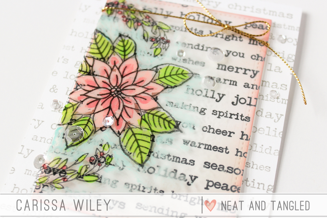 Acrylic Paint On Acetate - Featuring Holiday Wishes By Carissa Wiley ...
