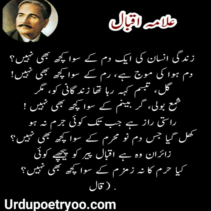 Allama Iqbal poetry| Allama Iqbal urdu poetry