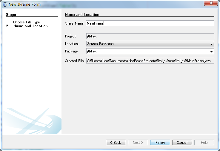 Starting Programming at age 29: Java JTable using NetBeans GUI builder 3
