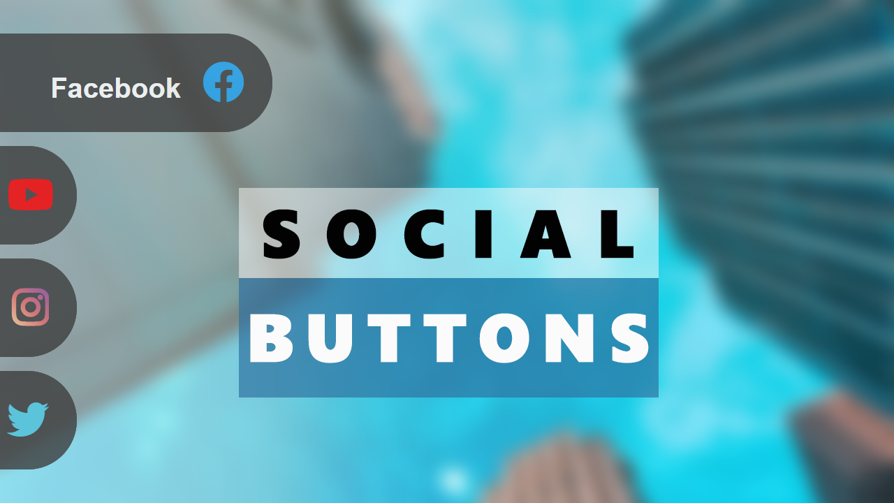 Pure Css Sticky Social Media Buttons Using Html And Css Coding Snow Creative Web Design